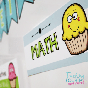Fun Cupcake Theme Classroom Ideas - Teaching Fourth and more!