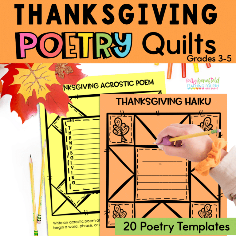 5 Fun Thanksgiving Poem Ideas Upper Elementary - Teaching Fourth and more!