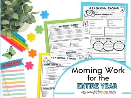Fun Morning Work for 4th Grade: Daily ELA Warm-Ups That Save Time and ...