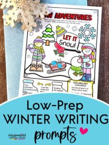 Low Prep Winter Writing Prompts that Are Student Engaging - Teaching ...