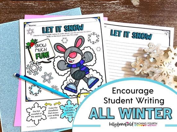 Low Prep Winter Writing Prompts that Are Student Engaging - Teaching ...